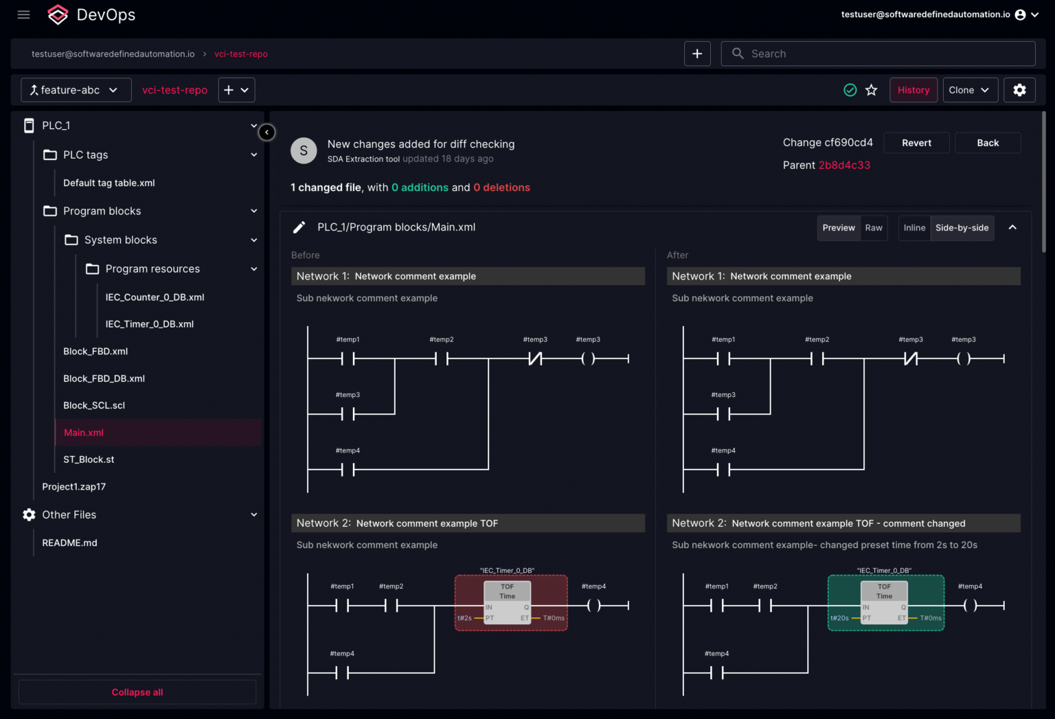 Software Defined Automation – PLC management and code version control